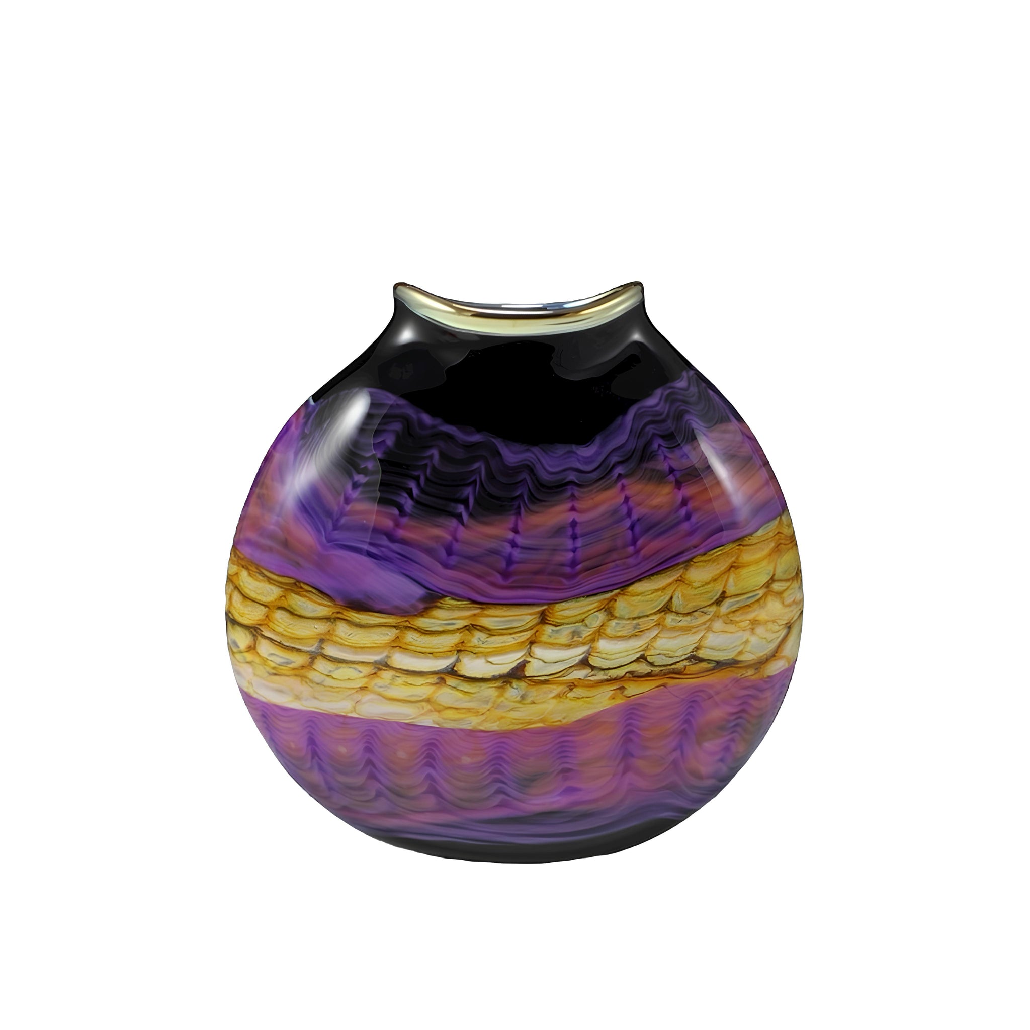 Amethyst Opal Flatten Vessel